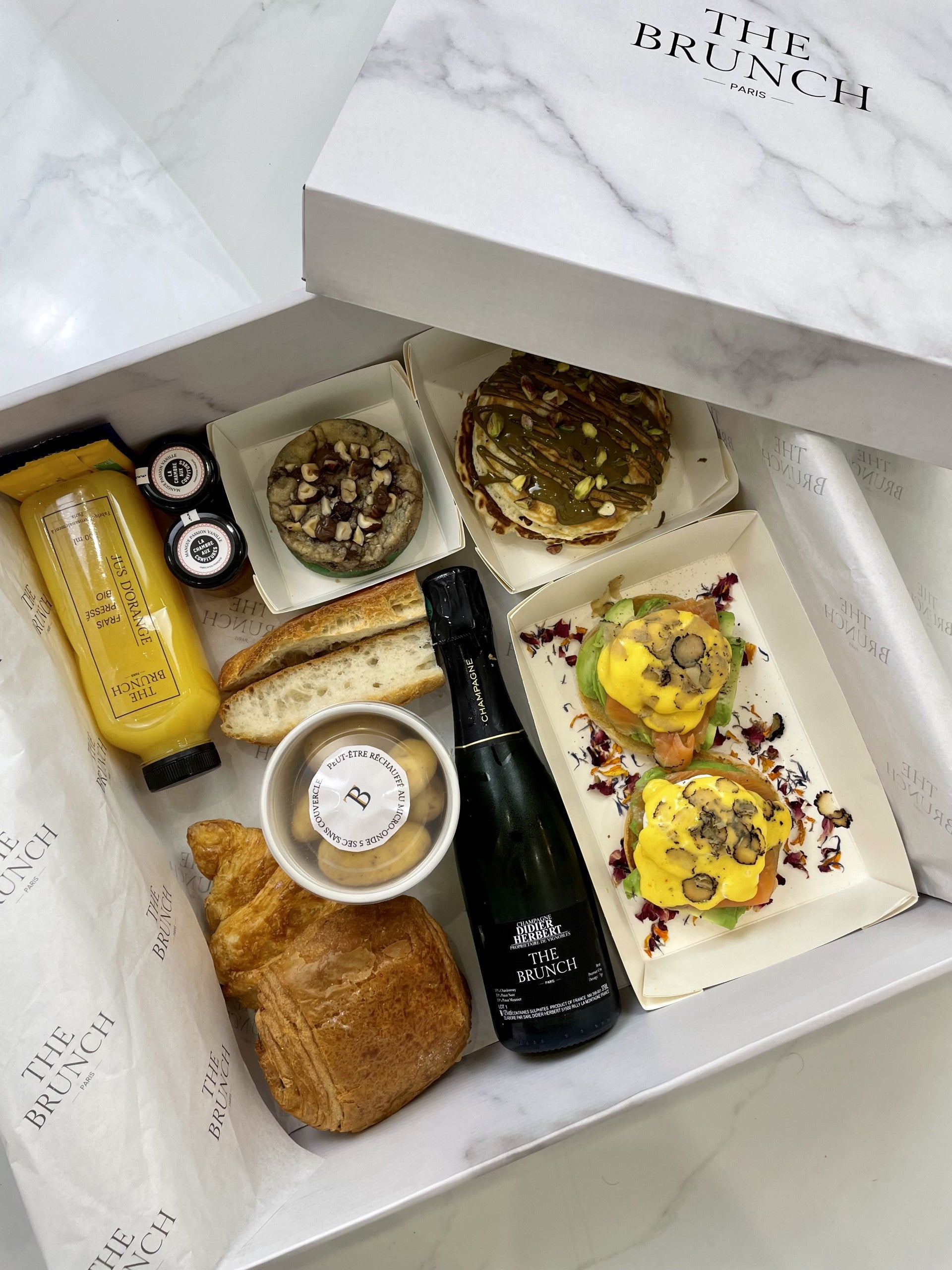 Coffret gourmet pour deux | Livraison de brunch luxe à domicile